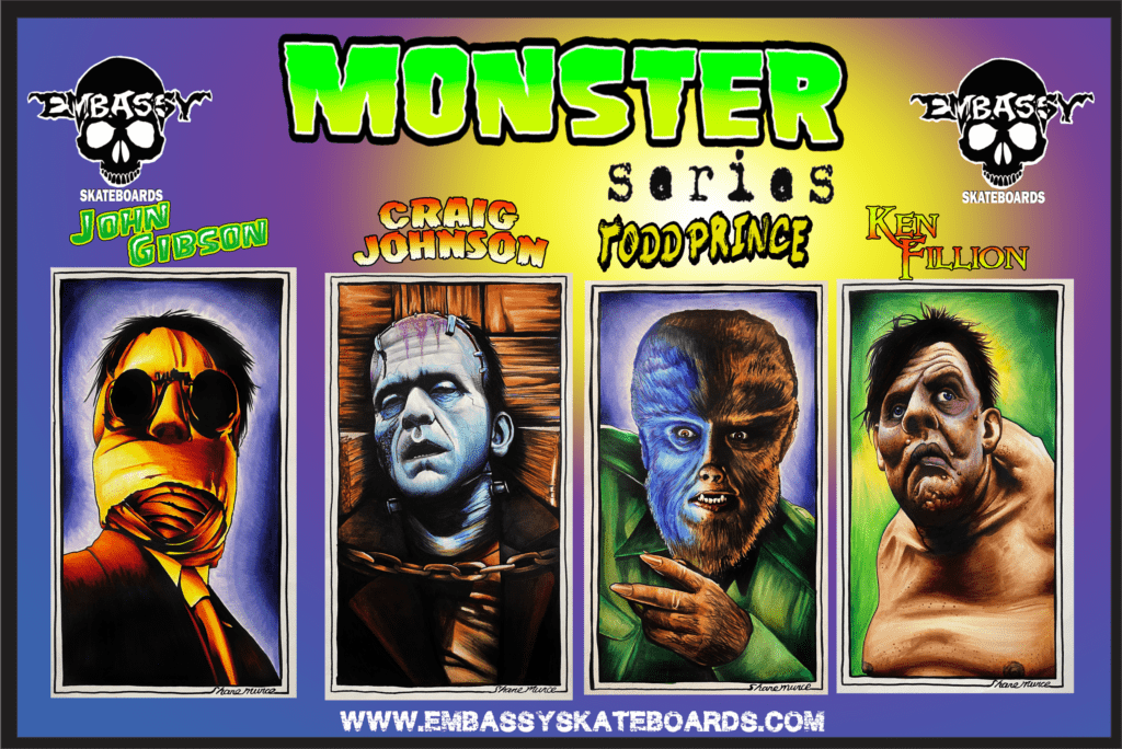 The Monster Series 4 PACK TEXAS - Embassy Skateboards